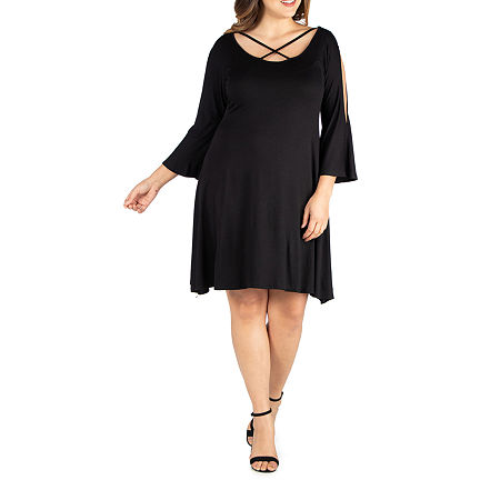 Click here for 24seven Comfort Apparel Womens Plus 3/4 Sleeve A-L... prices