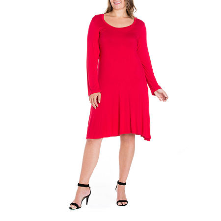 Click here for 24seven Comfort Apparel Womens Plus Long Sleeve A-... prices
