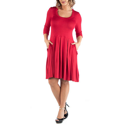 Click here for 24seven Comfort Apparel Womens Plus 3/4 Sleeve A-L... prices
