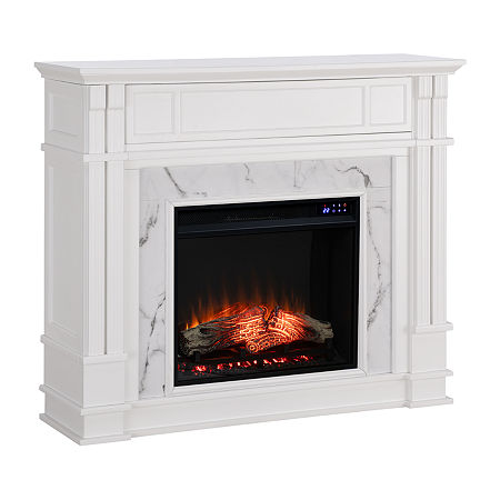 Click here for Hassan Media Electric Fireplace  One Size  White prices