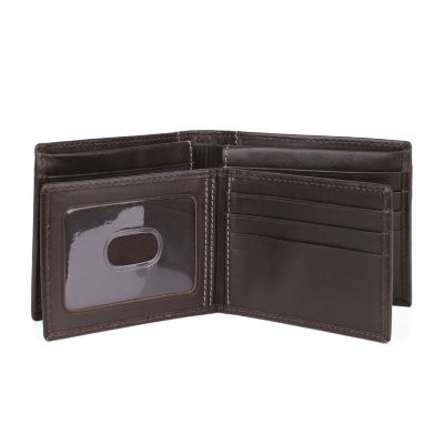 J. Buxton Mens Rfid Blocking Bifold Wallet, Color: Brown - JCPenney
