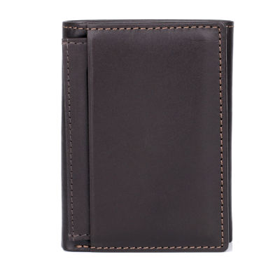 J. Buxton Mens Rfid Blocking Trifold Wallet, Color: Brown - JCPenney