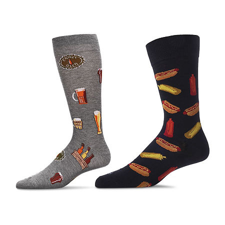 Click here for Mens Food Rayon From Bamboo Crew 2 Pair Pack Socks... prices