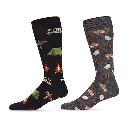 Click here for MeMoi Mens Camping Socks  Pack of 2 - Black-Charco... prices