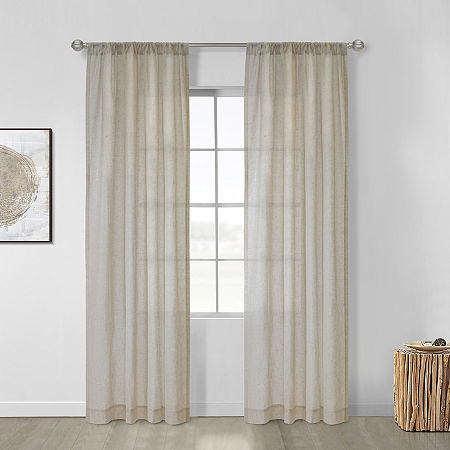 Weathermate Insulated Sheer Curtain Panel - Linen