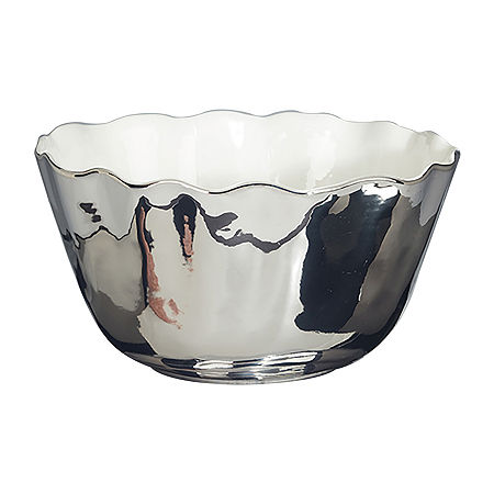 Certified International Gold-Silver Tone Coast Deep Bowl - Silver