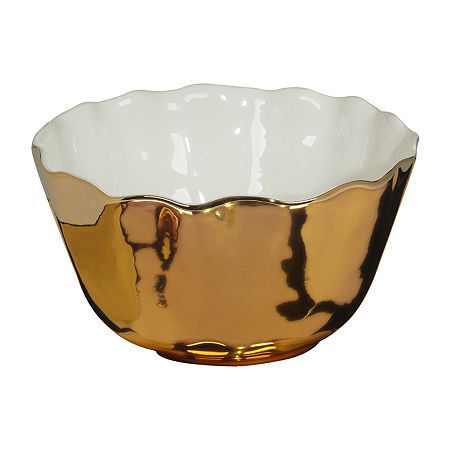 Certified International Gold-Silver Tone Coast Deep Bowl - Gold