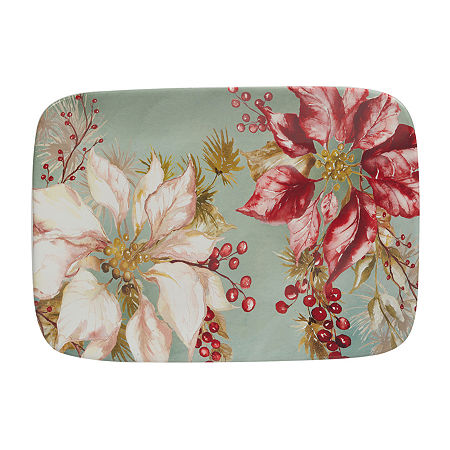 Certified International Winters Joy 14 Rectangular Platter - Red