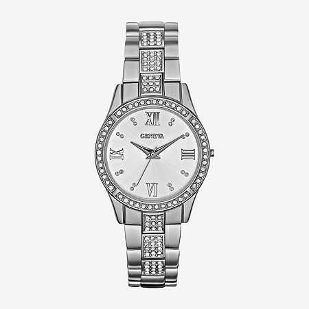 Click here for Womens Crystal-Accent Bracelet Watch  One Size  Gr... prices