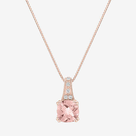 Click here for Gemstone 14K Gold Over Silver Cushion Pendant Neck... prices