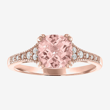 Click here for Gemstone 14K Gold Over Silver Cushion Cocktail Rin... prices