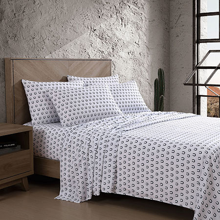 Click here for Wrangler Horseshoe Dots Microfiber Sheet Set prices