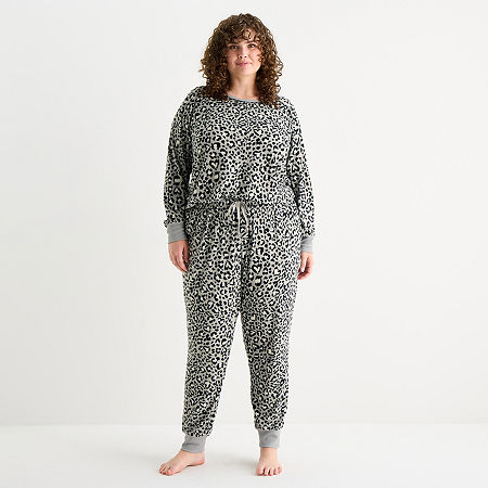 Click here for Sleep Chic Womens Fleece Crew Neck Long Sleeve 2-p... prices