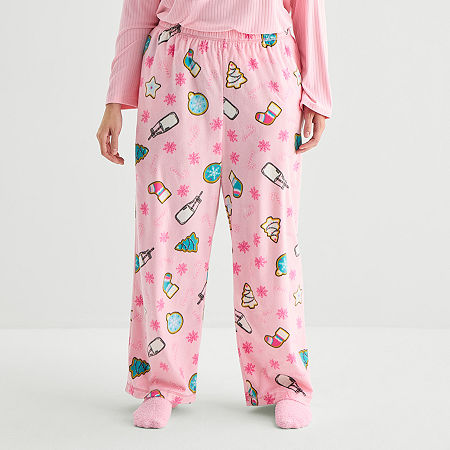 Click here for Sleep Chic Womens Fleece Pajama Pants With Sock  X... prices