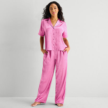 Click here for Ambrielle Womens Satin Short Sleeve 2-pc. Pajama S... prices