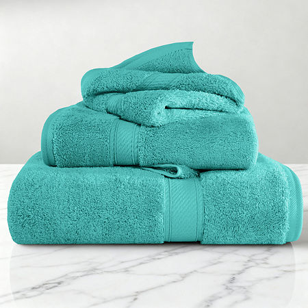 Click here for Superior 100 Egyptian Cotton 3-Pc Towel Set - Turq... prices