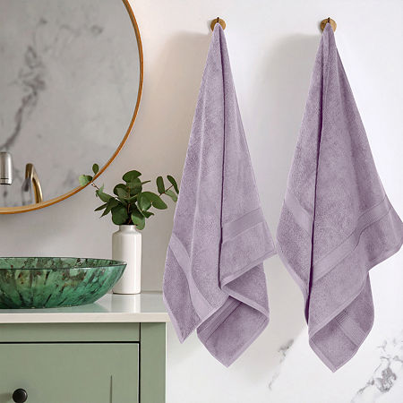Superior 100 Egyptian Cotton 2-Pc Bath Towel Set - Purple
