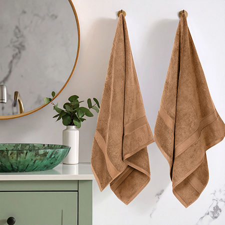 Superior 100 Egyptian Cotton 2-Pc Bath Towel Set - Rust