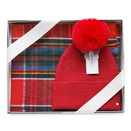 Click here for Liz Claiborne Plaid Boxed 2-pc. Cold Weather Set... prices