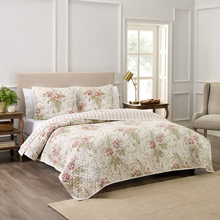 Click here for Waverly Stonington 3-pc. Quilt Set  One Size  Gray prices