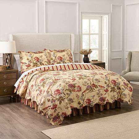 Click here for Waverly Charleston Chirp Quilt Set  One Size  Oran... prices