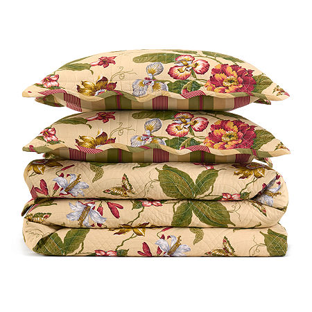 Click here for Waverly Waverly Laurel Spring 3pc Quilt Set 3-pc.... prices