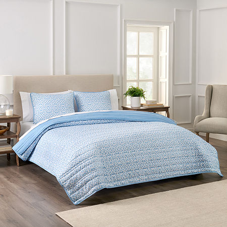Click here for Waverly Kaidyn 3-pc. Quilt Set  One Size  Blue prices