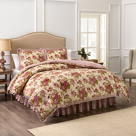 Click here for Waverly Norfolk 4-pc. Comforter Set  One Size  Red prices