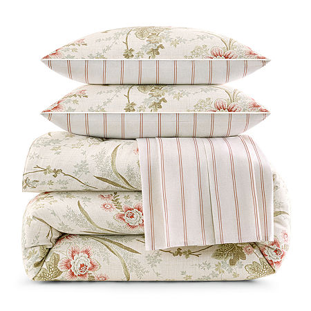 Click here for Waverly Waverly Stonington 4pc Comforter Set 4-pc.... prices