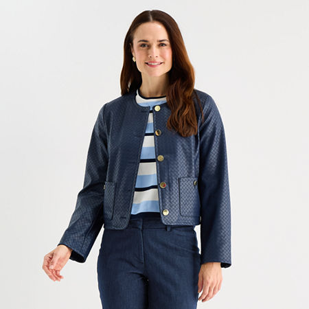 Click here for Liz Claiborne Womens Faux Leather Lightweight Crop... prices