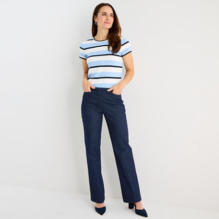 Click here for Liz Claiborne Womens Mid Rise Trouser  2  Blue prices