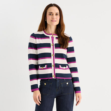 Click here for Liz Claiborne Womens Crew Neck Long Sleeve Button... prices