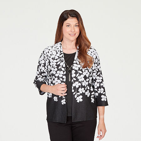 Click here for Alfred Dunner Barcelona Womens Round Neck 3/4 Slee... prices