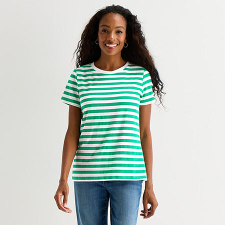 Click here for St. Johns Bay Womens Crew Neck Short Sleeve T-Shir... prices