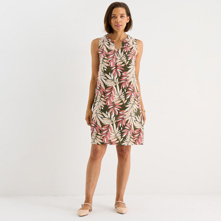 Click here for Liz Claiborne Womens Sleeveless Midi Leaf A-Line D... prices