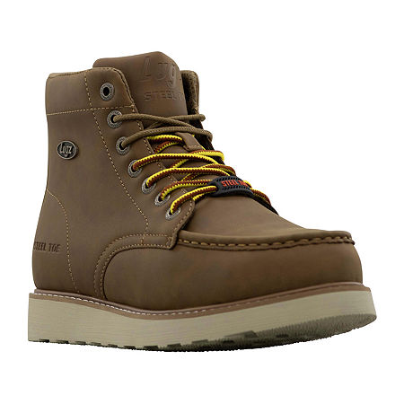 Click here for Lugz Monterey Steel Mens Flat Heel Work Boots  11... prices