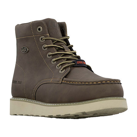 Click here for Lugz Monterey Steel Mens Flat Heel Work Boots  7... prices