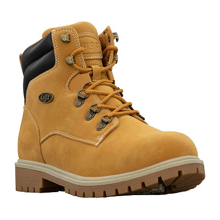 Click here for Lugz Scaffold Mens Flat Heel Lace Up Boots  9  Yel... prices