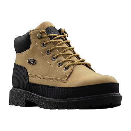 Click here for Lugz Mens Block Heel Lace Up Boots  8 1/2  Yellow prices