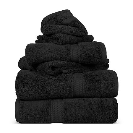 Click here for Superior 100 Egyptian Cotton 6-Pc Towel Set - Blac... prices