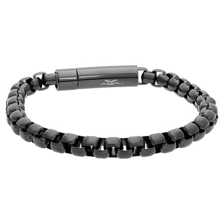 Click here for Mens Stainless Steel 9 Inch Solid Box Chain Bracel... prices