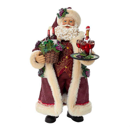 Click here for Kurt Adler 11.5 FabrichÃ© Wine Santa  One Size  Re... prices