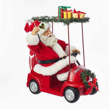 Click here for Kurt Adler 11.25 FabrichÃ© Santa Driving Golf Cart... prices
