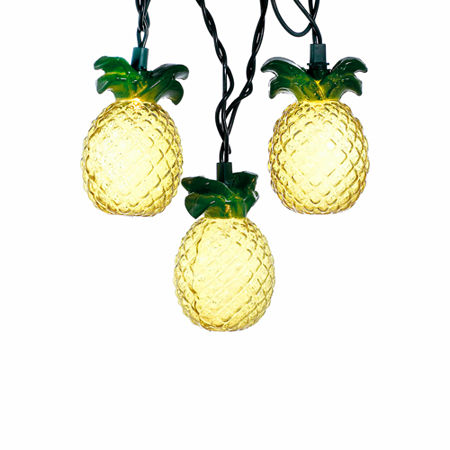 Click here for Kurt Adler Glass-Look Pineapple Light Set  One Siz... prices