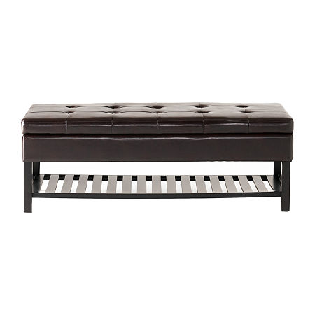 Click here for Miriam Tufted Upholstered Ottoman  One Size  Brown prices