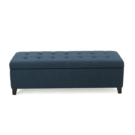 Click here for Mission Tufted Upholstered Ottoman  One Size  Blue prices