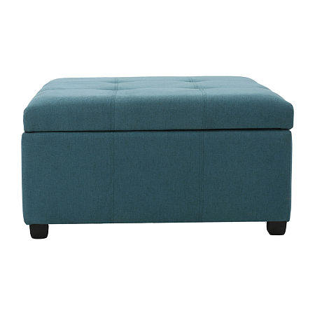 Click here for Carlsbad Tufted Upholstered Ottoman  One Size  Blu... prices