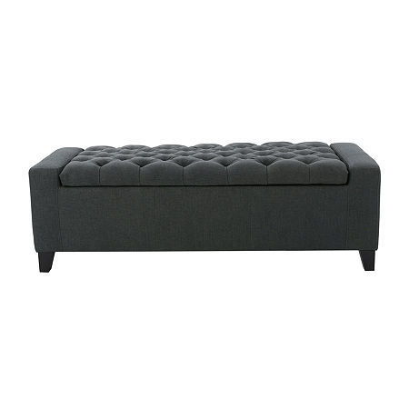 Click here for Hikaru Tufted Upholstered Ottoman  One Size  Gray prices