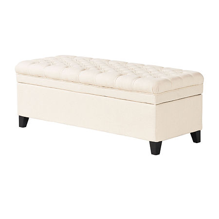 Click here for Juliana Tufted Upholstered Ottoman  One Size  Beig... prices