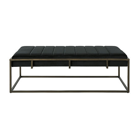 Click here for Magdalene Tufted Upholstered Ottoman  One Size  Bl... prices